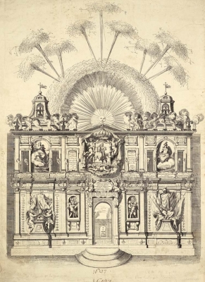 Vincenzo MARIOTTI attr. - Feux d'artifices pour la guÃ©rison de Louis ...